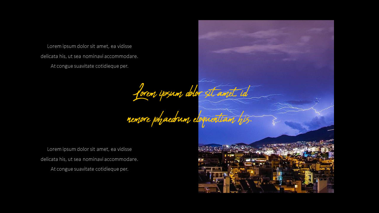 thunderstorm Presentation Design