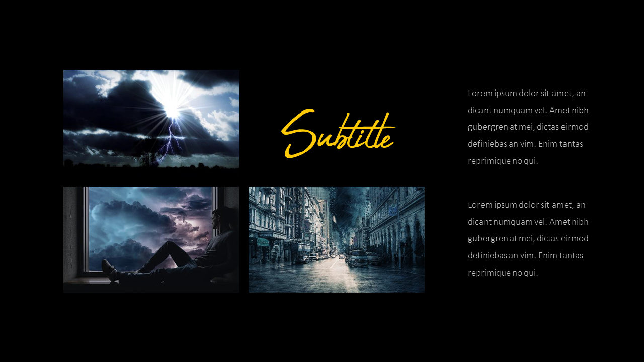 thunderstorm Presentation Design