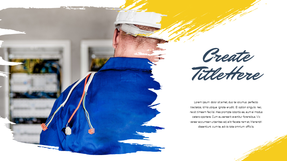 Electrical work Simple Presentation Google Slides Template