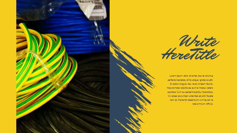 Electrical work Simple Presentation Google Slides Template