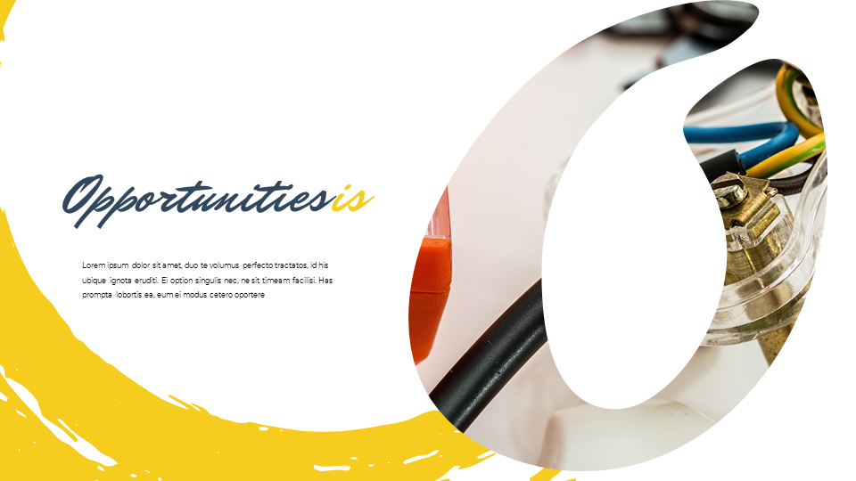 Electrical work Simple Presentation Google Slides Template