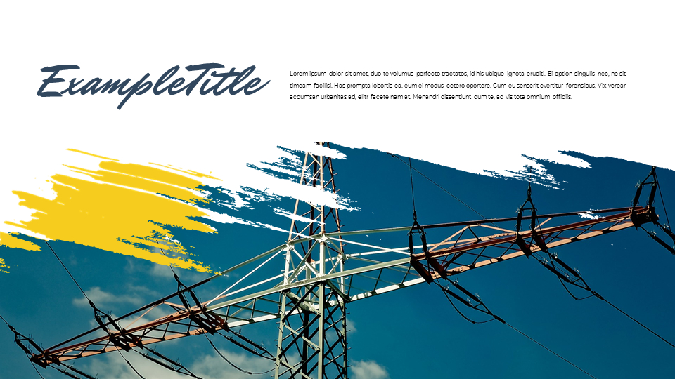 Electrical work Simple Presentation Google Slides Template