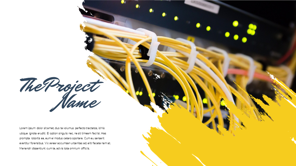 Electrical work Simple Presentation Google Slides Template