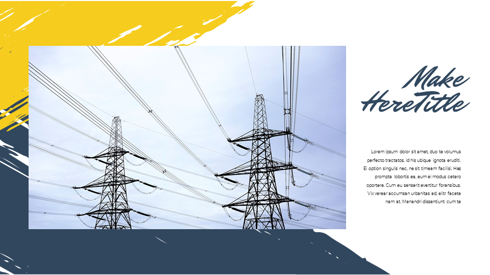 Electrical work Simple Presentation Google Slides Template