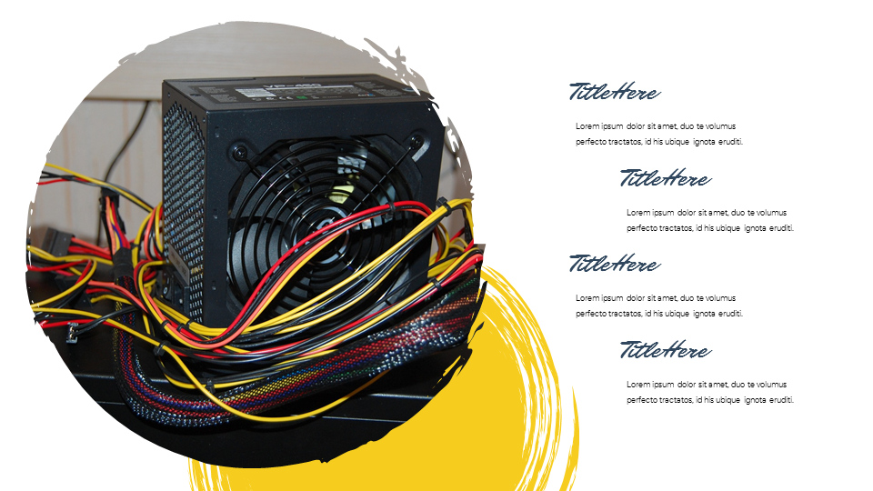 Electrical work Simple Presentation Google Slides Template