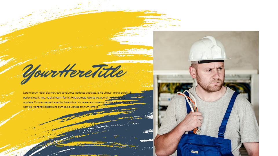 Electrical work Simple Presentation Google Slides Template