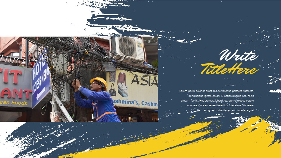 Electrical work Simple Presentation Google Slides Template