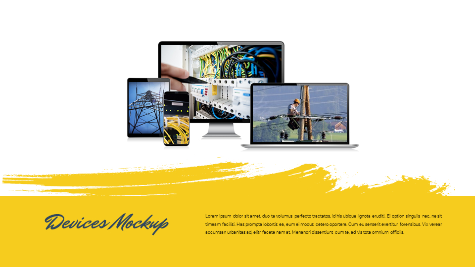 Electrical work Simple Presentation Google Slides Template