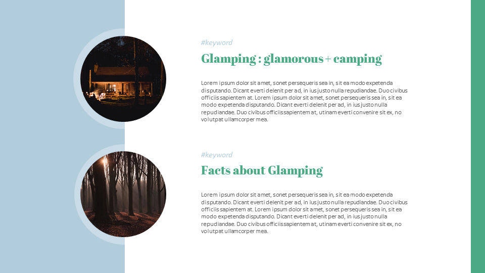 Glamping Theme PPT Templates
