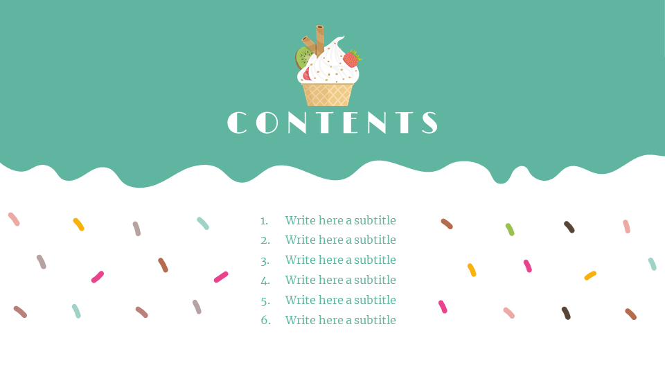 Ice cream Action plan PPT