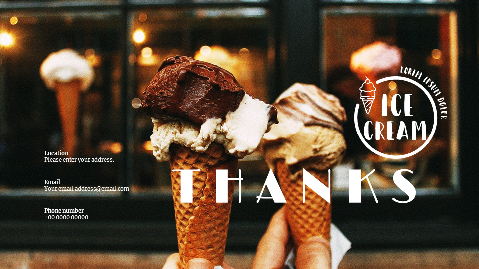 Ice cream Action plan PPT