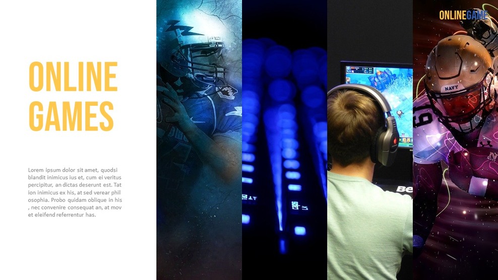 Online Game Background PowerPoint