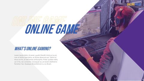 Online Game Background PowerPoint