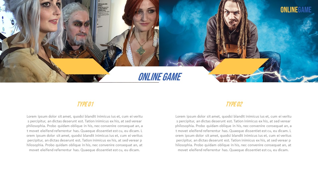 Online Game Background PowerPoint
