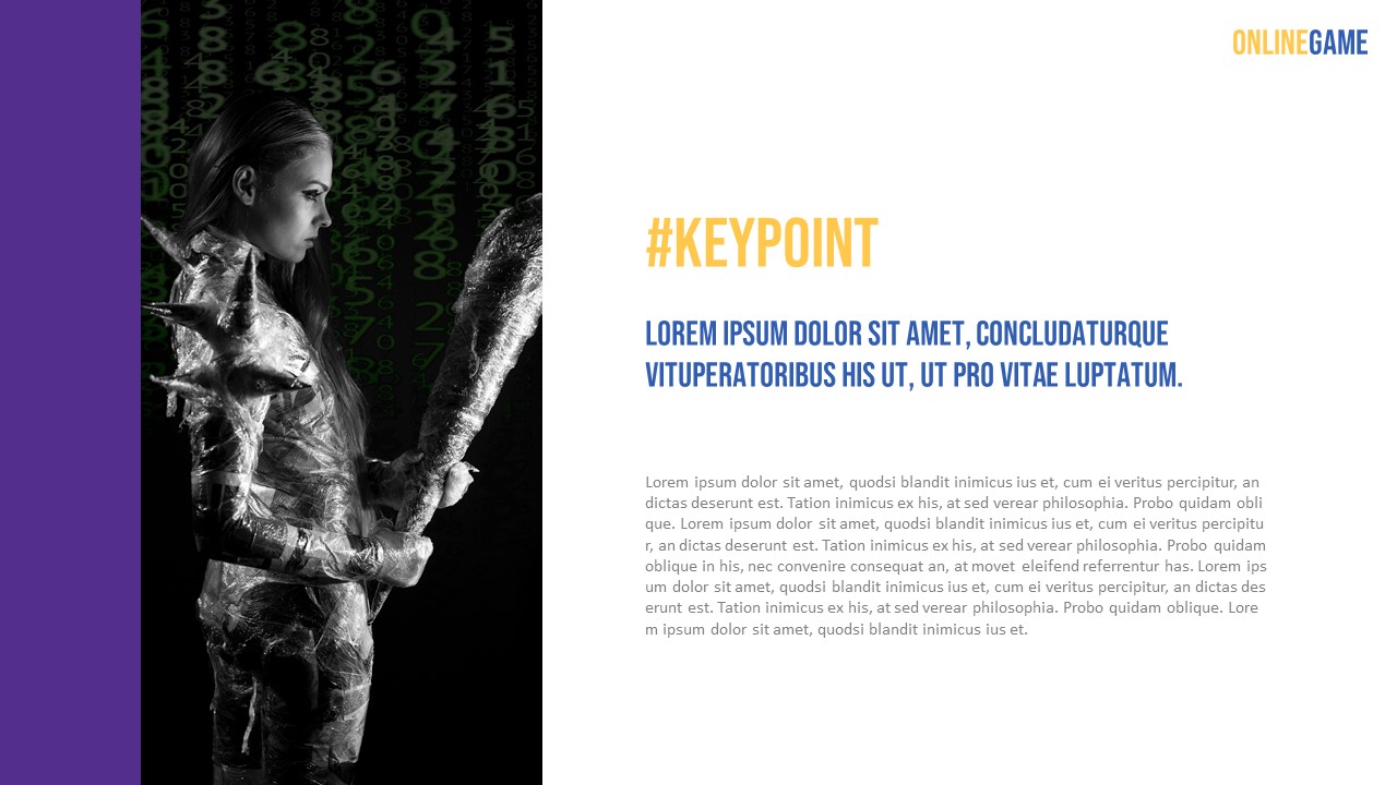 Online Game Background PowerPoint