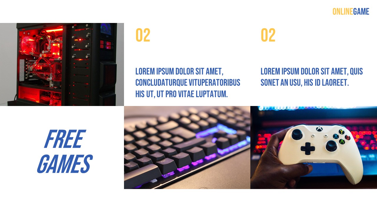 Online Game Background PowerPoint