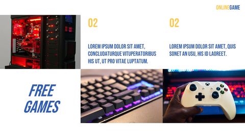 Online Game Background PowerPoint