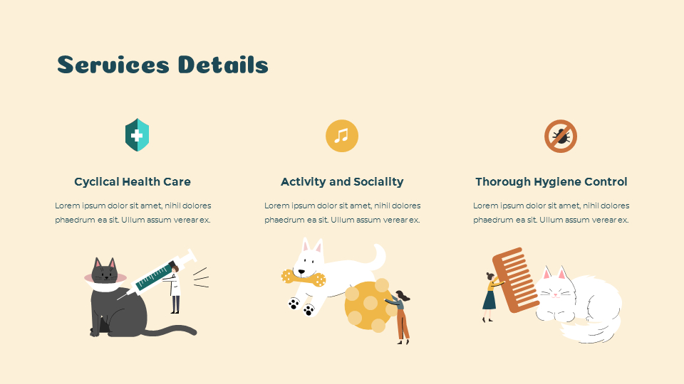 Premium Pet Care Service Google PowerPoint Slides