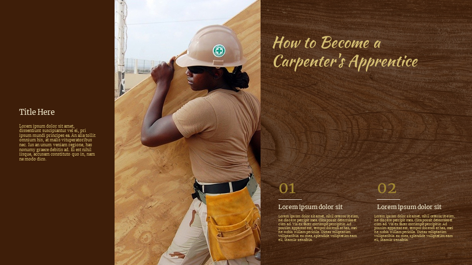 Carpenter PPT Design Templates