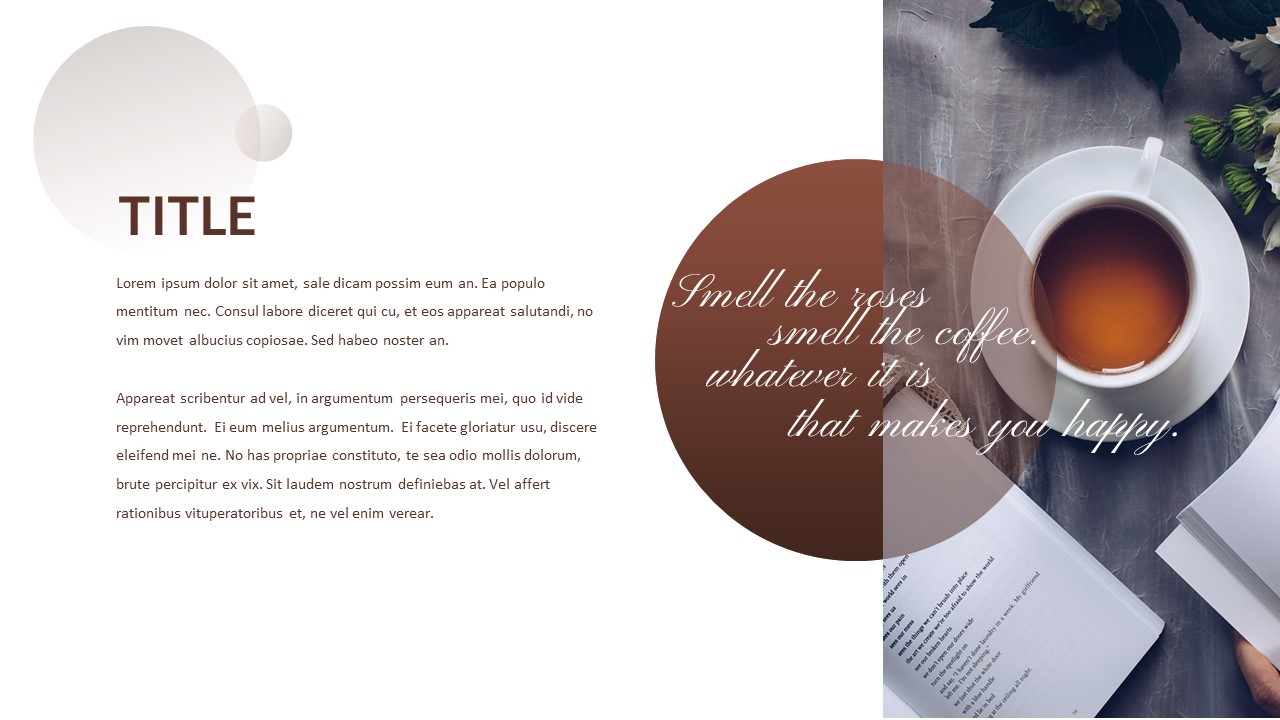 Coffee Google Slides Template Design