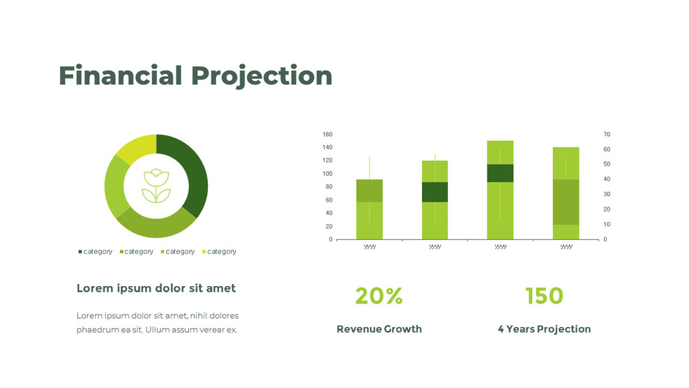 Financial Projection Slide Layout|Financials|Single