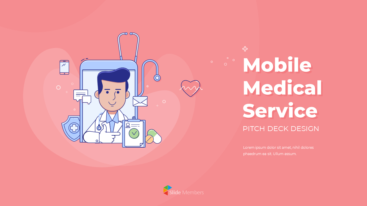Mobile Medical Service Design|Cover|Single Slides