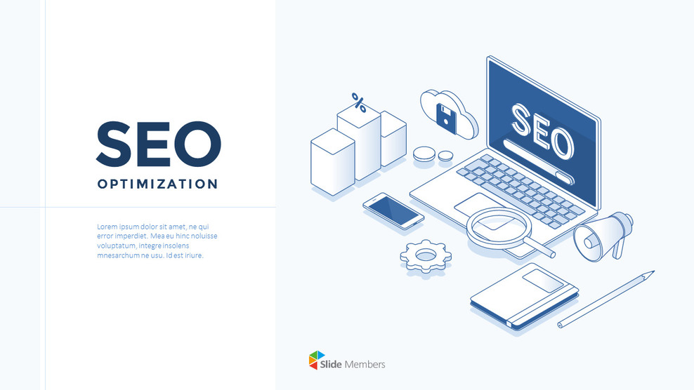 SEO Optimization Presentation Cover|Single Slides
