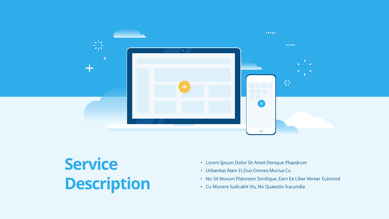 Service Description Design|Product, Services|Single Slides