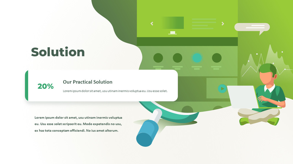 Solution Template Layout|Problem,|Single Slides