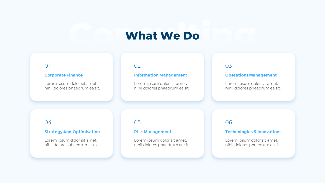 What We Do PPT Design
