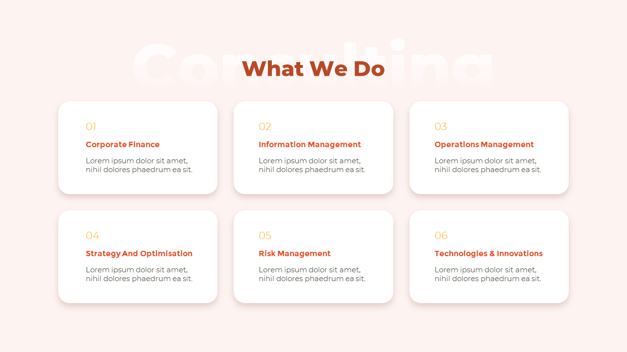 What We Do PPT Design