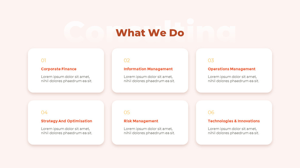 What We Do PPT Design