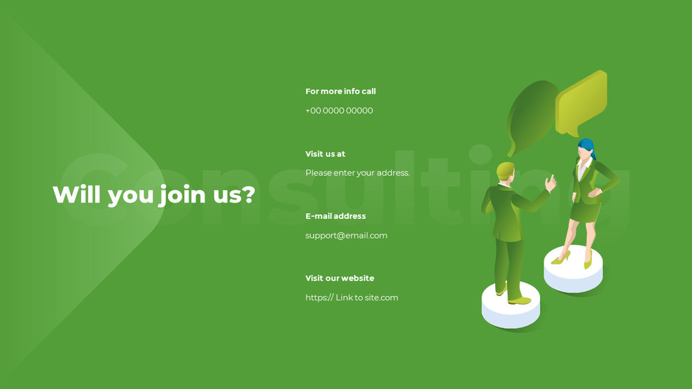 Will you join us? Page Template