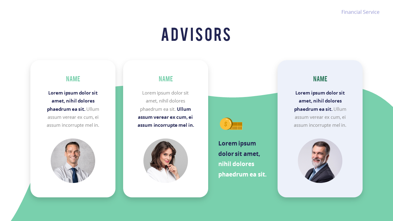 Advisors Page Template|Our Team|Single Slides