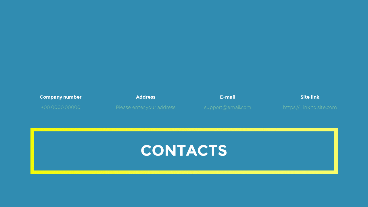 Contacts Templates|Us|Single Slides