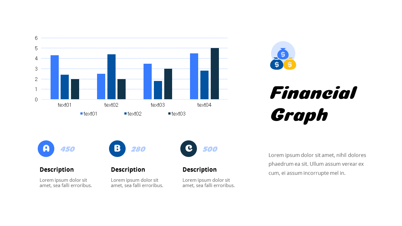 Financial Graph Page Template|Financials|Single Slides