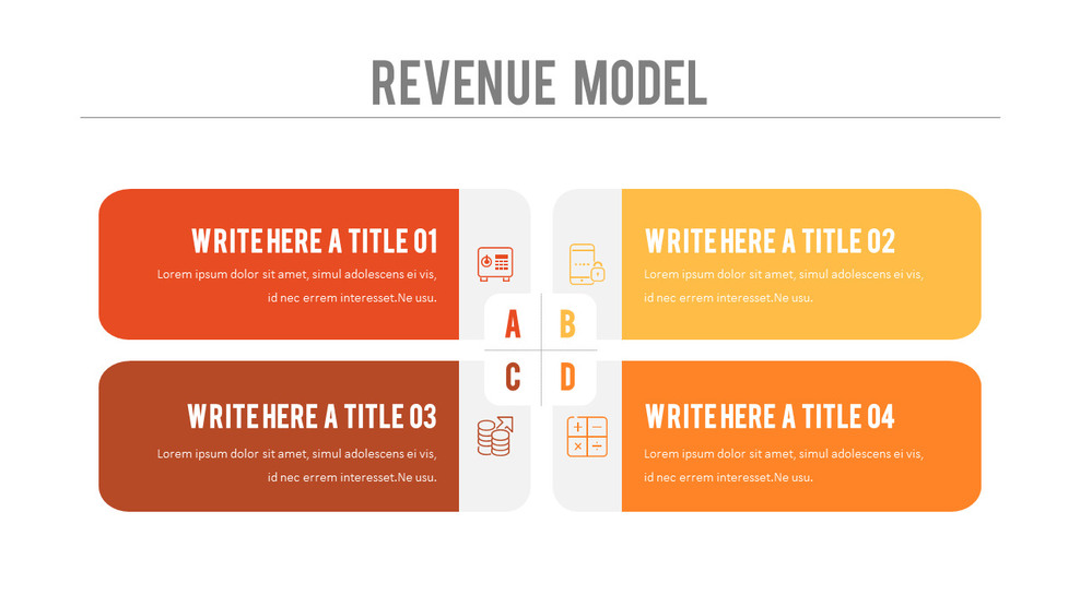 Revenue Model Page Slide|Business|Single