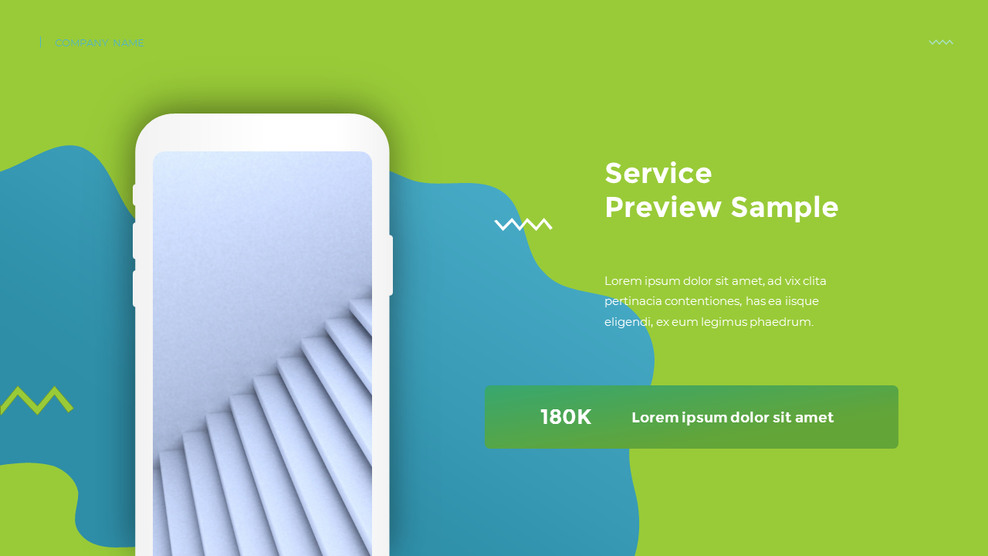 Service Preview Sample PPT Deck Design|Product, Services|Single Slides