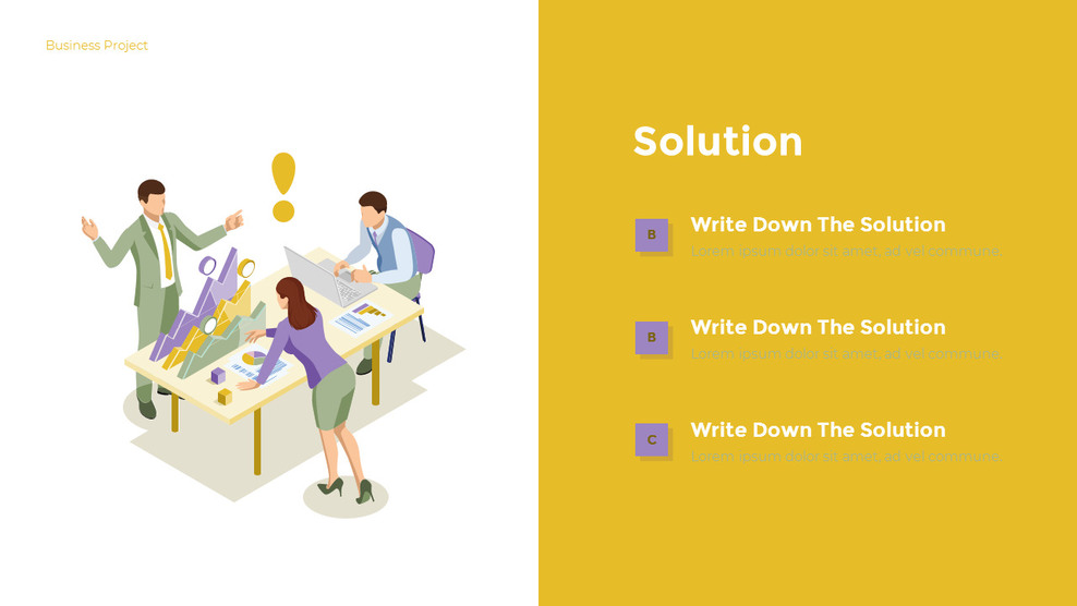 Solution Presentation Slide|Problem,|Single