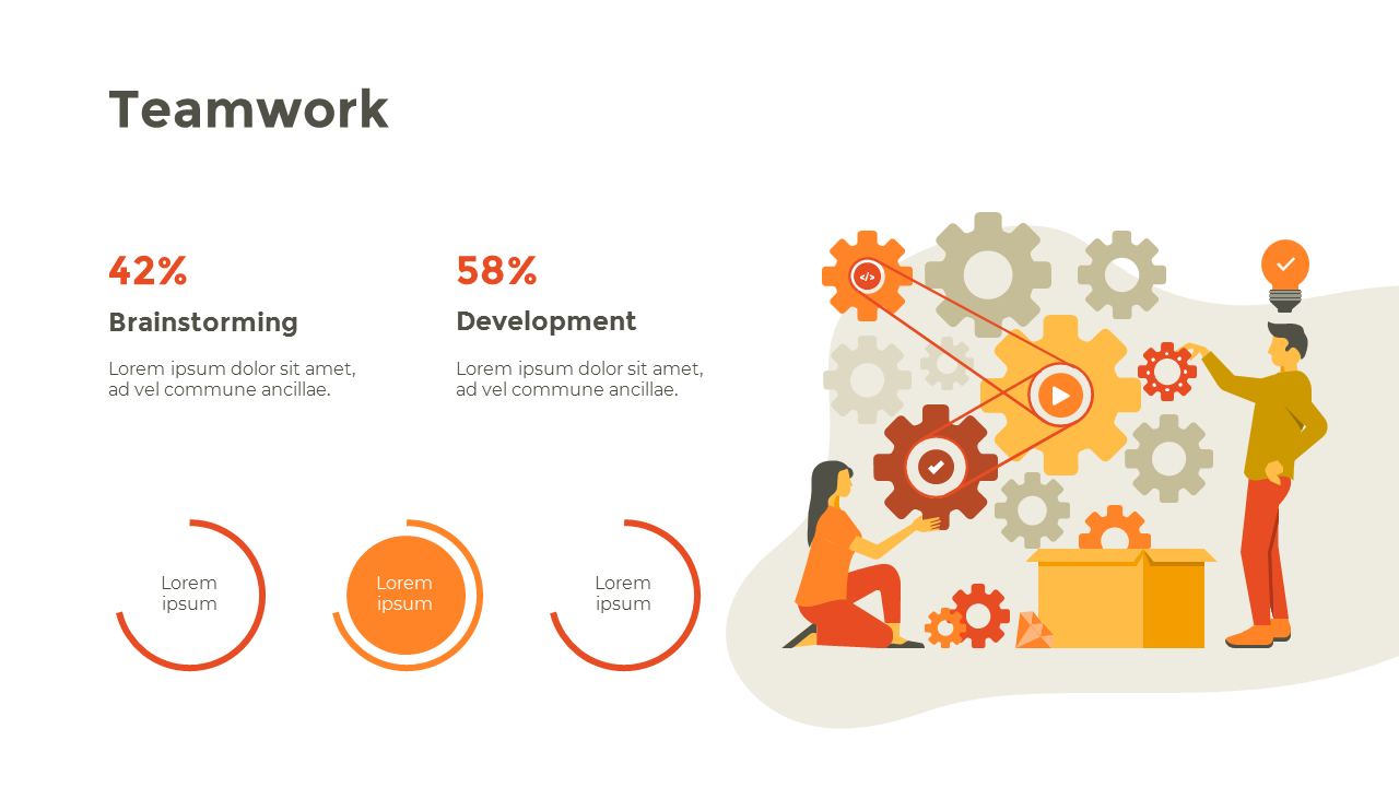 チームワーク PPTデッキデザイン
