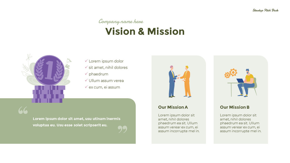 Vision & Mission PPT Slide
