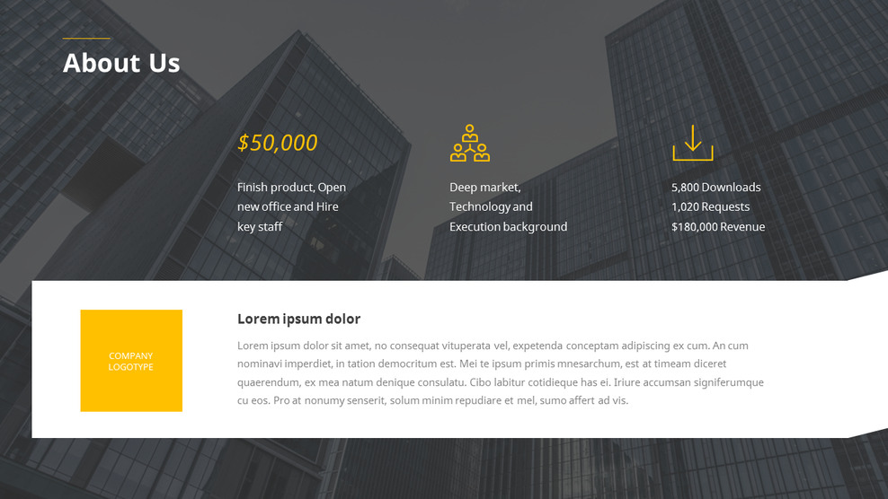 About Us PPT Design|Overview|Single Slides