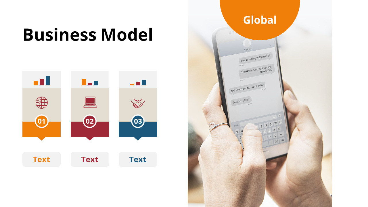 Business Model Page Slide|Single