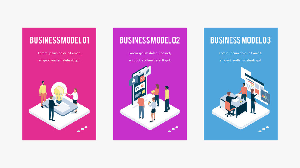 Business Model Template Design|Single Slides