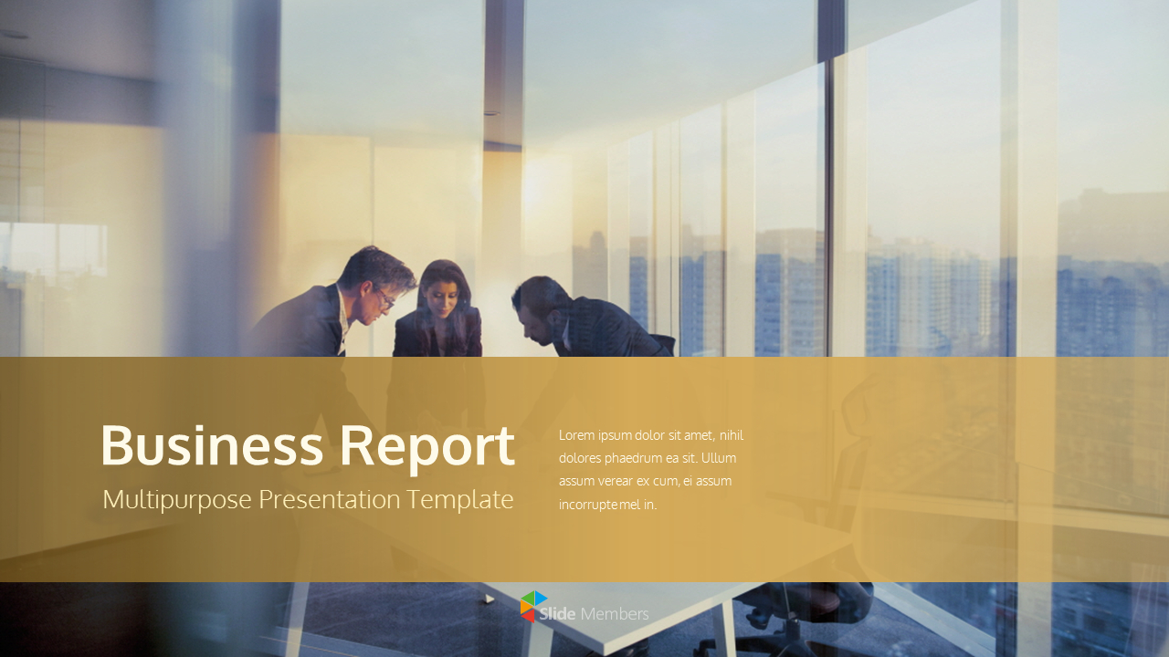 Business Report Cover Slide