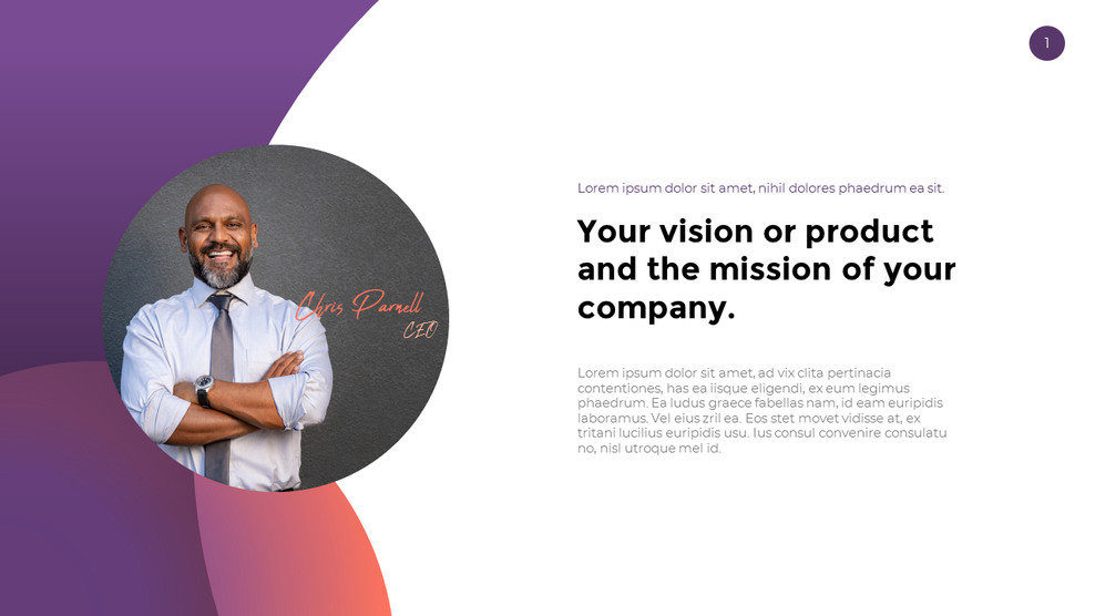 CEO Presentation Slide