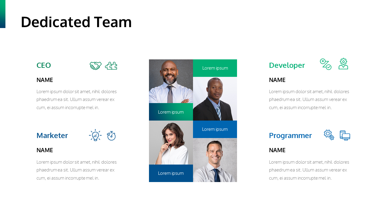 Dedicated Team PPT Design