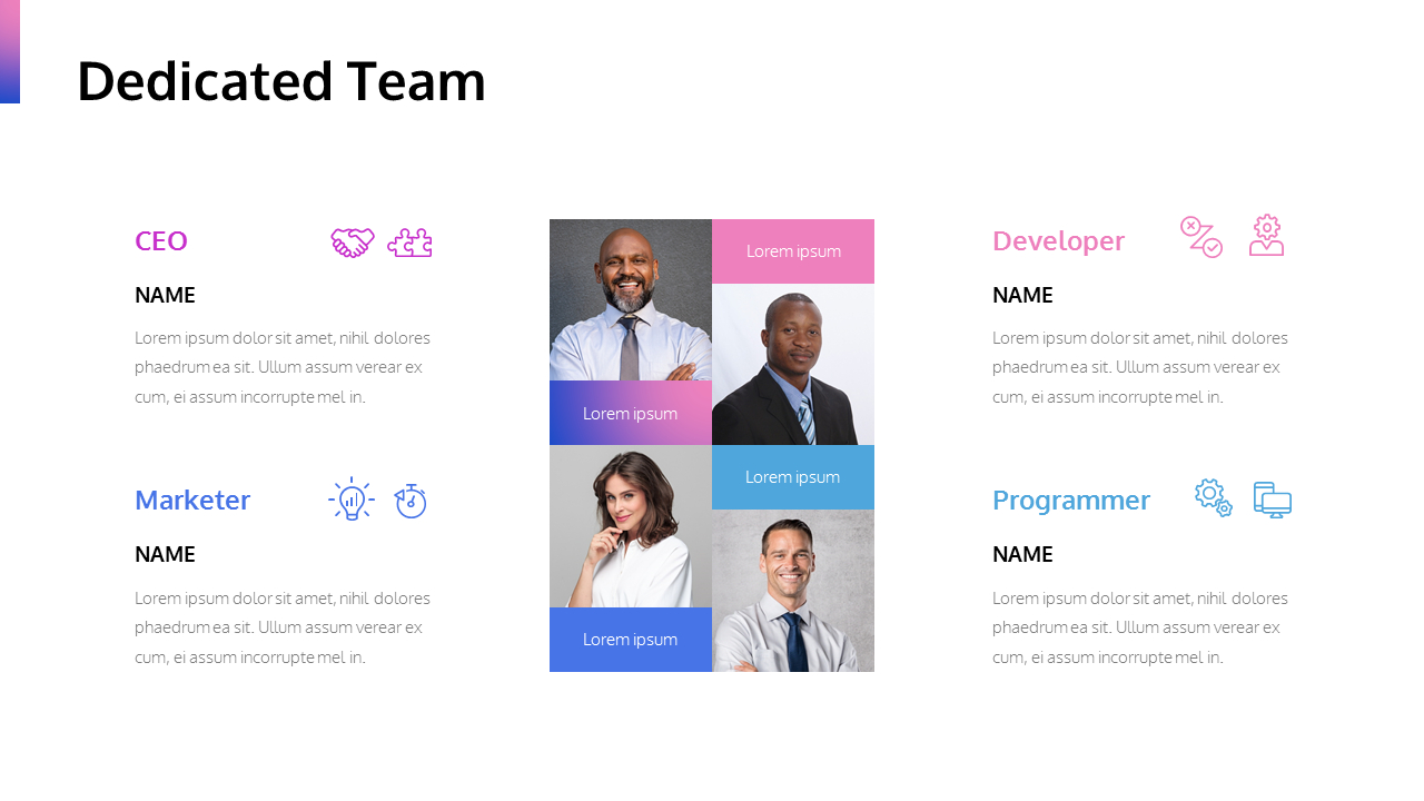 Dedicated Team PPT Design