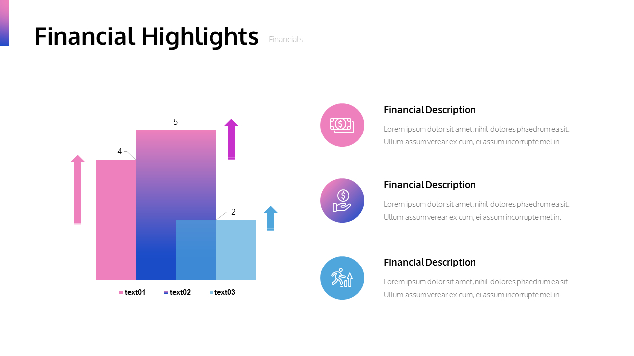 Financial Highlights PPT Slide Deck|Financials|Single