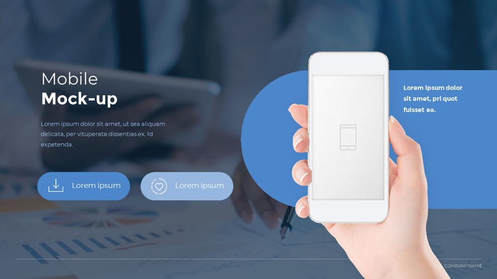 Mobile Mock-up Page Slide|Product, Services|Single